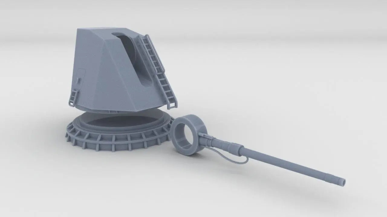 1/72 Italy Otobreda 127 mm/64 (5") LW Mount - distefan 3d print