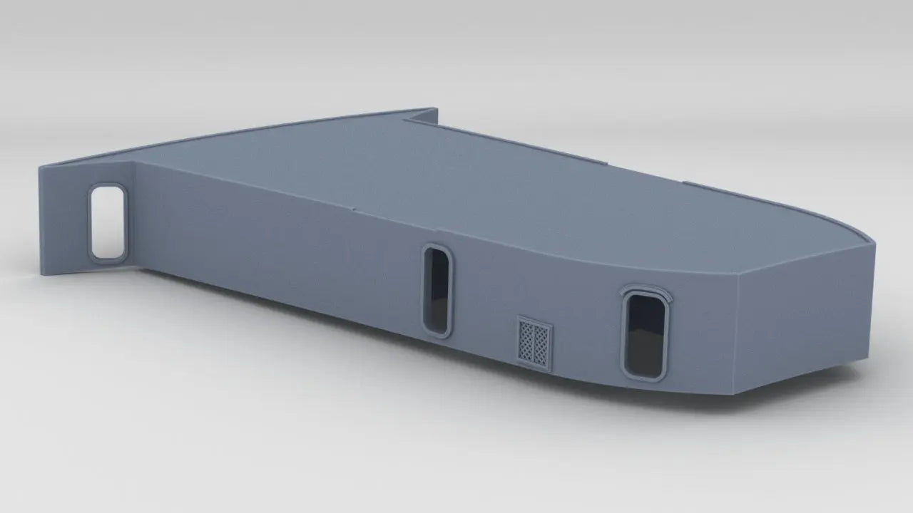 1/72 USS Fletcher Structure Forward Deck 1 - distefan 3d print