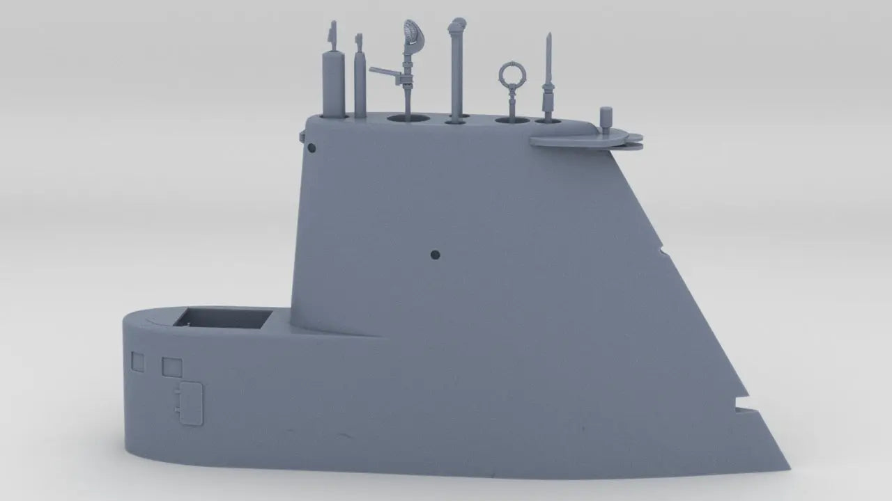 1/72 USS Gato S86 Fairwater w/ Details - distefan 3d print