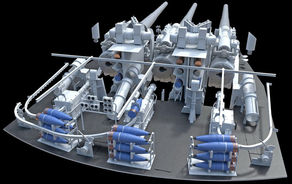 1/72 DKM 28cm SK C/34 Naval Turret "Caesar" Interior Part 1 - distefan ...