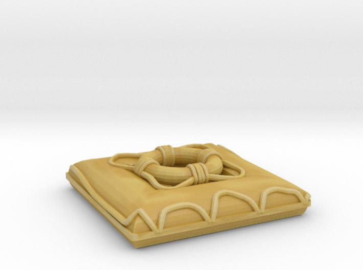 1/72 DKM Narvik Z37 Square Life Raft v3 - distefan 3d print