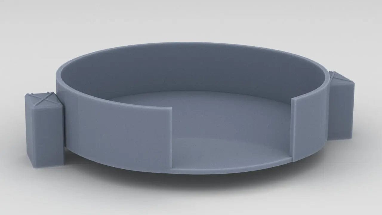 1/72 RN V&W Aft Gun Tub - distefan 3d print