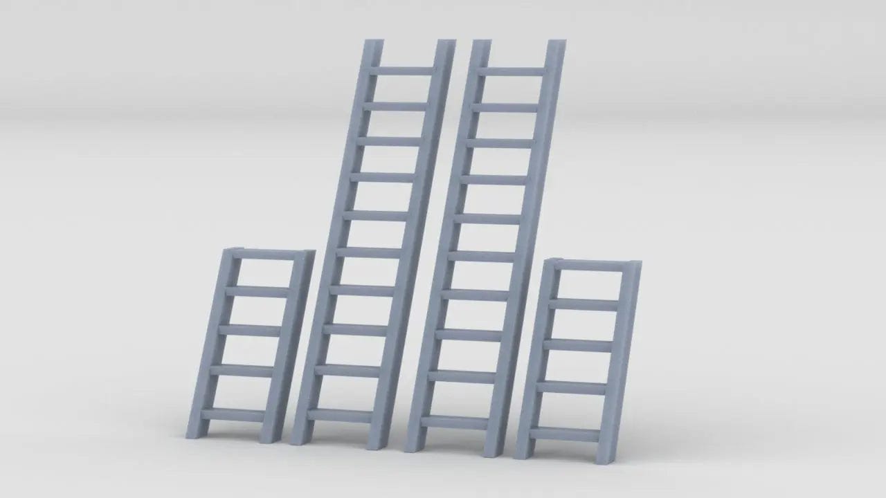 1/72 RN V&W Forward Bridge Ladders Set (4pcs) - distefan 3d print