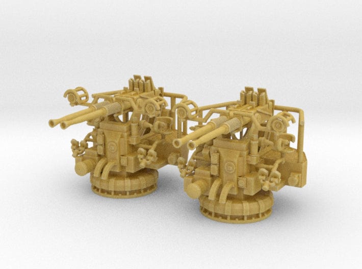 1/72 USN 40mm Bofors twin mount set 2pcs - distefan 3d print