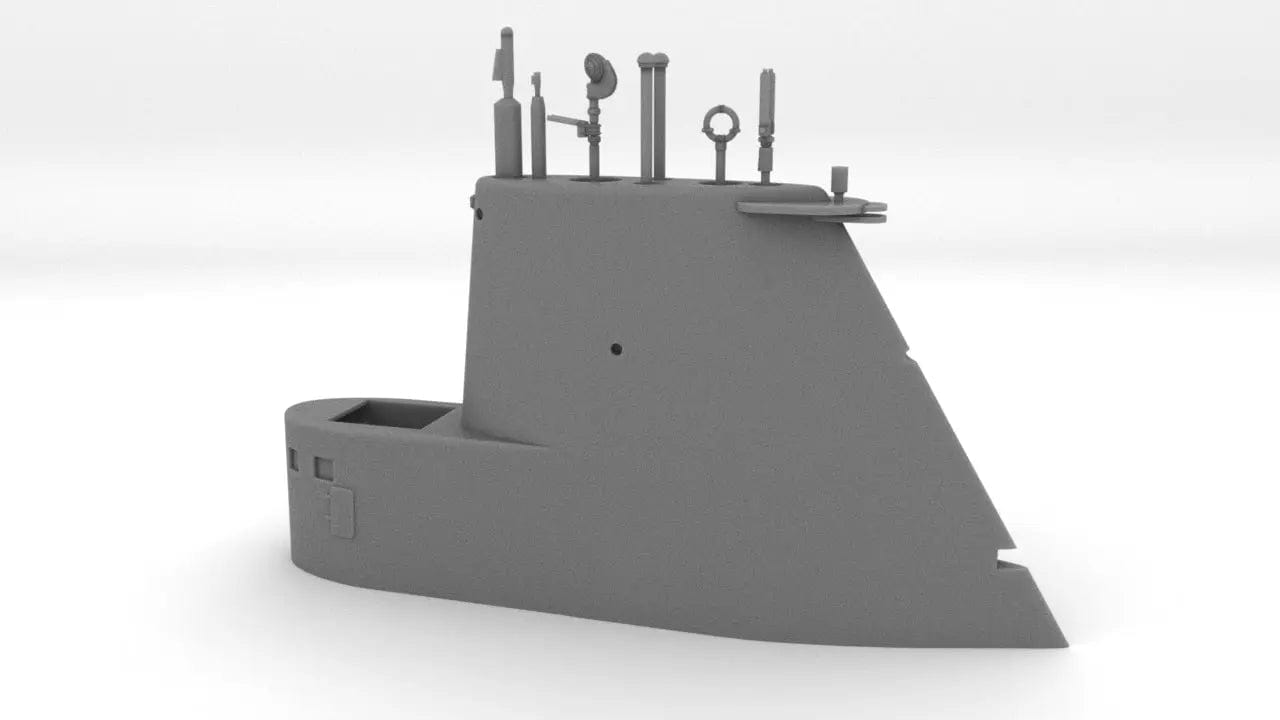 1/72 USS Gato S86 Fairwater w/ Details - distefan 3d print