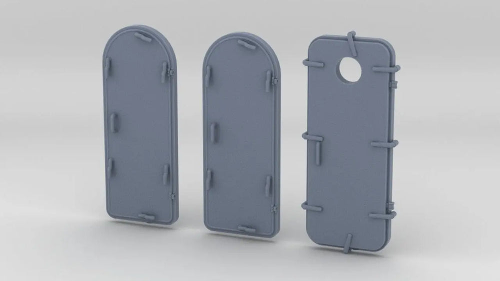 1/96 IJN Kagero Command Bridge Doors Set (3pcs) - distefan 3d print