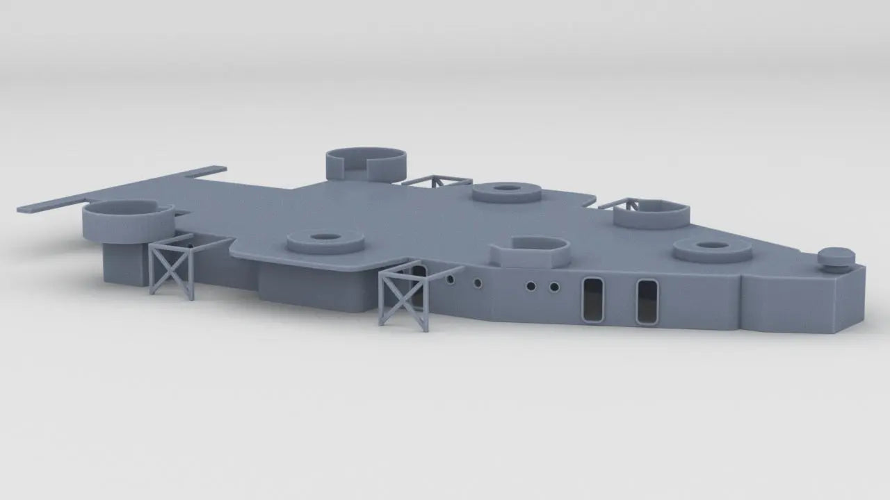 1/96 USS Cleveland (CL-55) Forward Deck 1 - distefan 3d print
