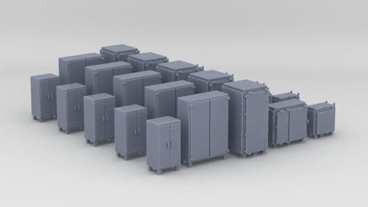 1/96 USS Iowa '84 Ready Service Locker Set (25pcs) - distefan 3d print