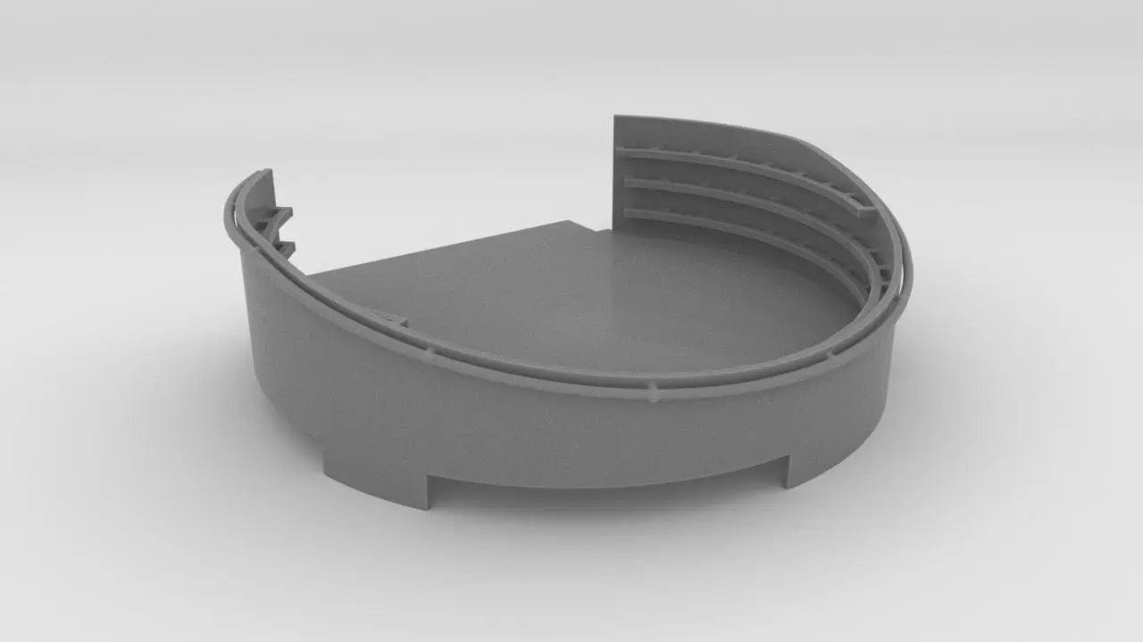 1/96 USN 40mm Quad Gun Tub Aft Structure Starboard - distefan 3d print