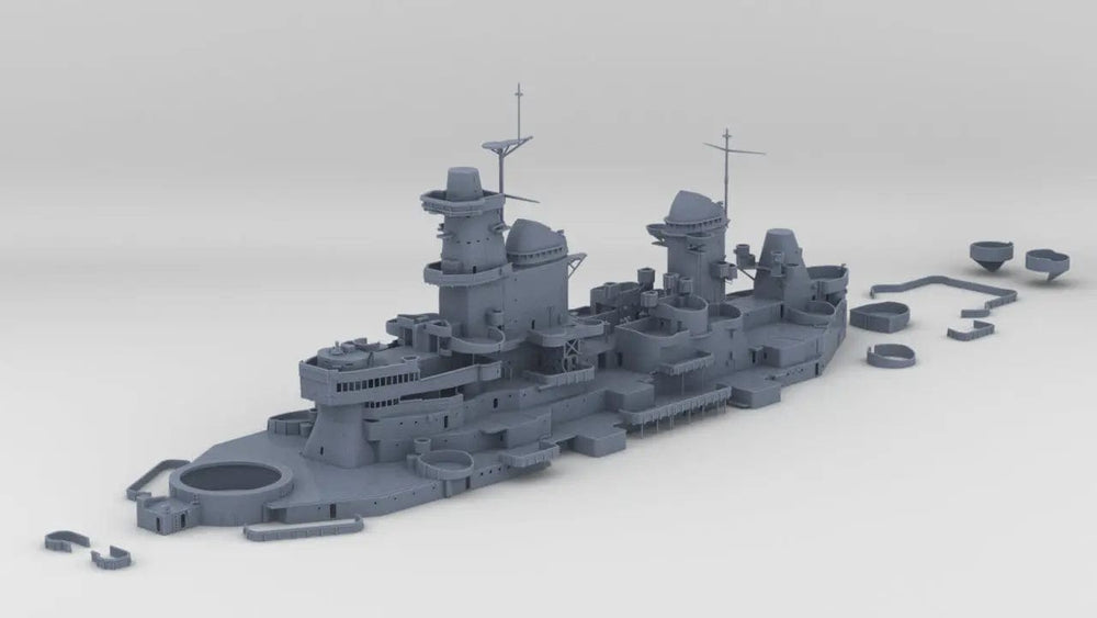 1/96 USS Missouri BB63 Superstructure Kit - distefan 3d print